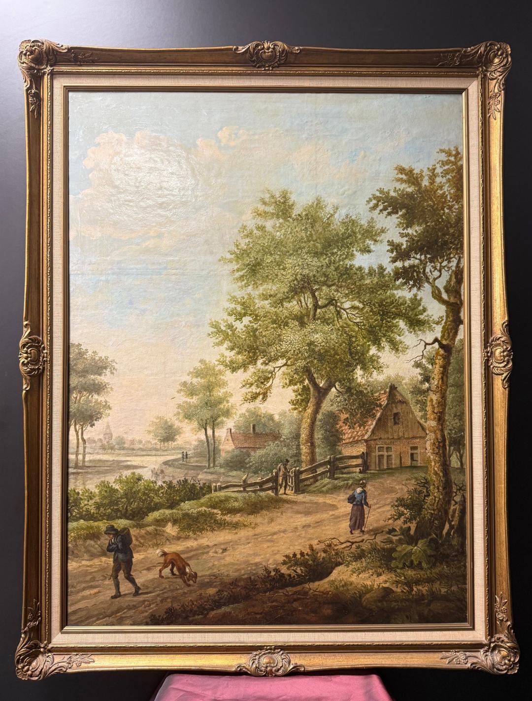 Kunst, Oud Schilderij: Landweg met Vergezicht, Aerts, 1829 - Sjans ...