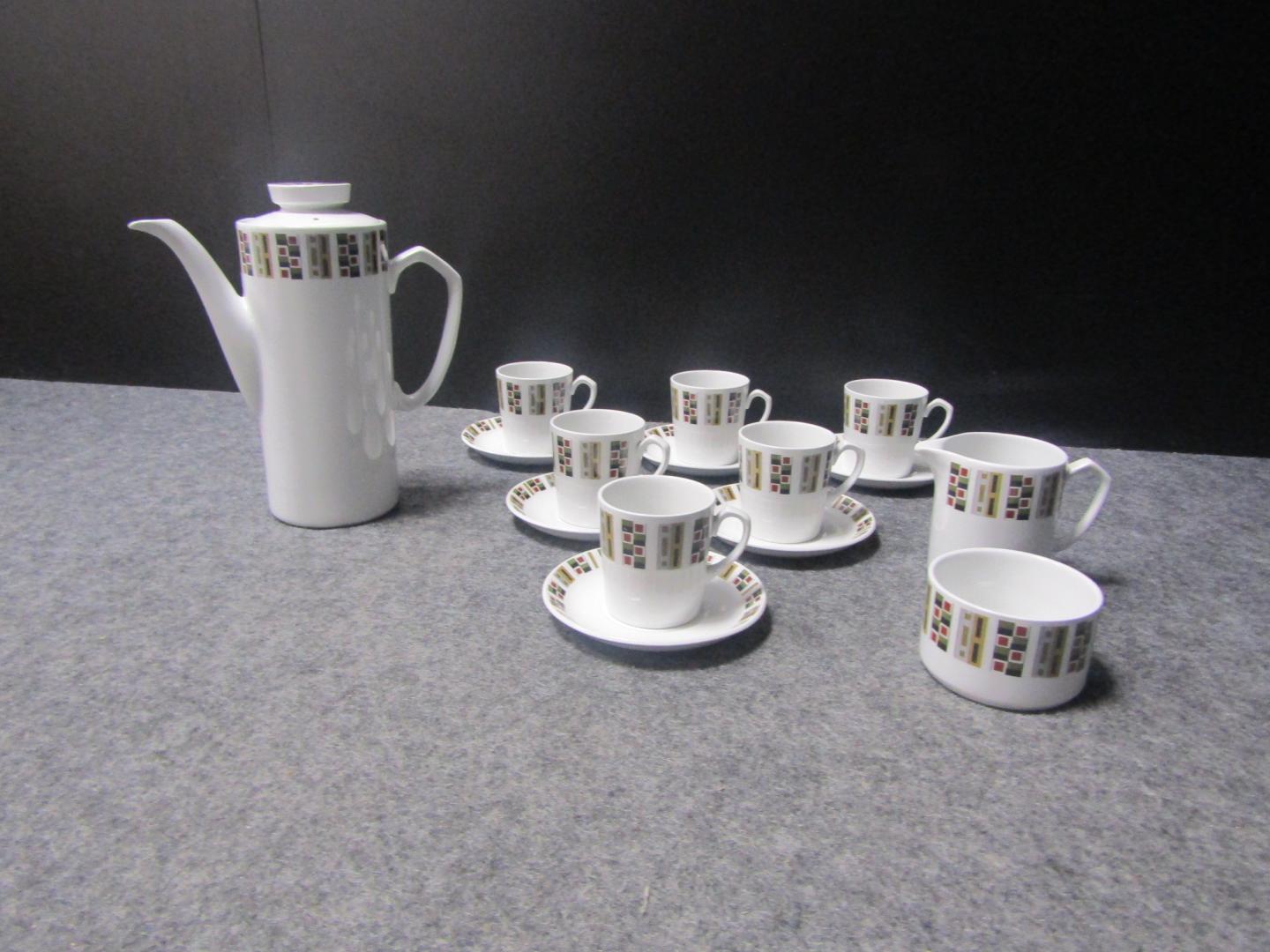 Vintage, 15 Delig Servies: Espresso Set, Alfred Meakin, 1960 - Sjans ...