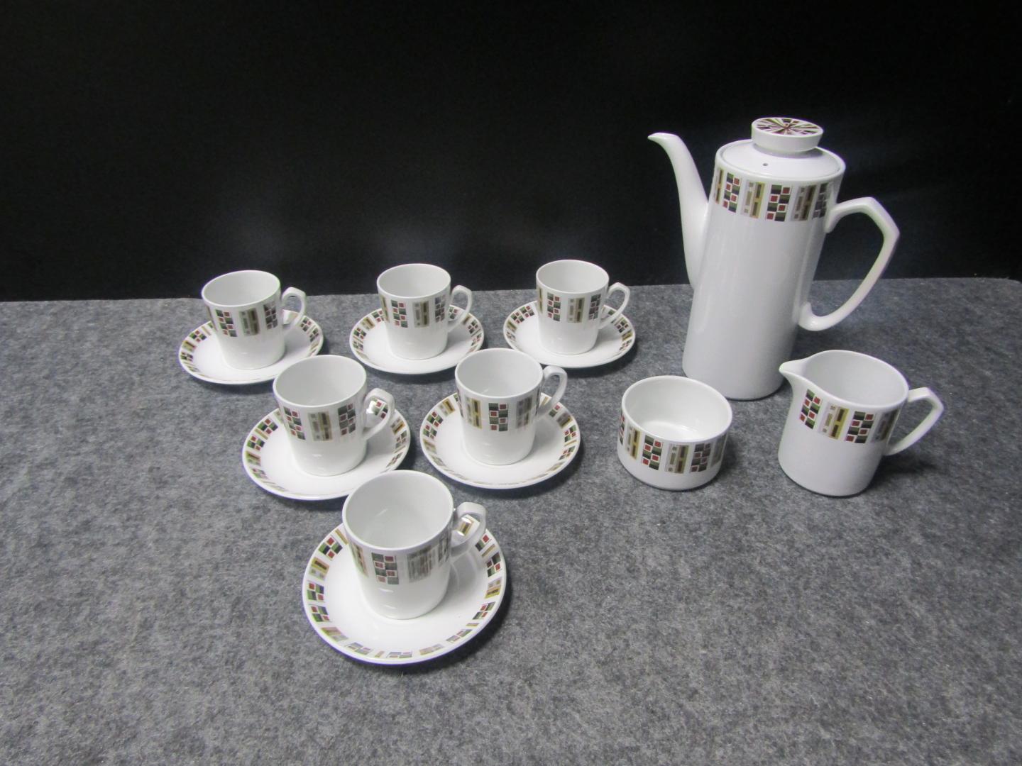 Vintage, 15 Delig Servies: Espresso Set, Alfred Meakin, 1960 - Sjans ...
